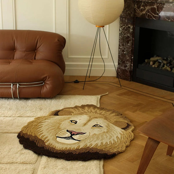Ari Lion Head Rug Large - Doing Goods - Courthouse Interiors