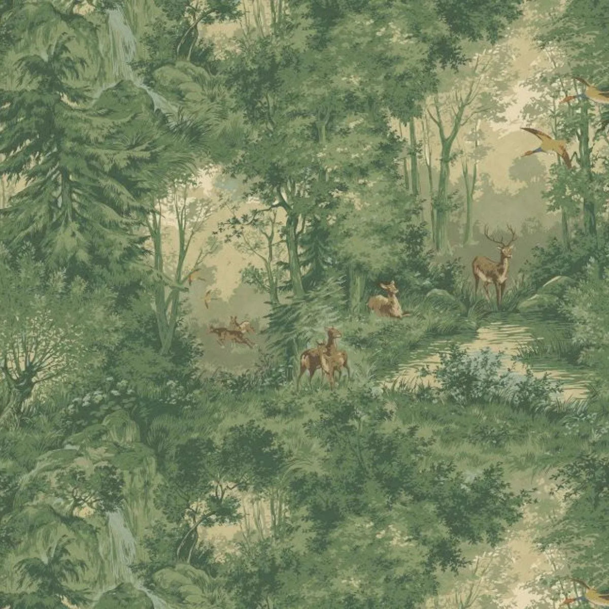 Mulberry Home Grand Mulberry Woodland Wallpaper - Courthouse Interiors