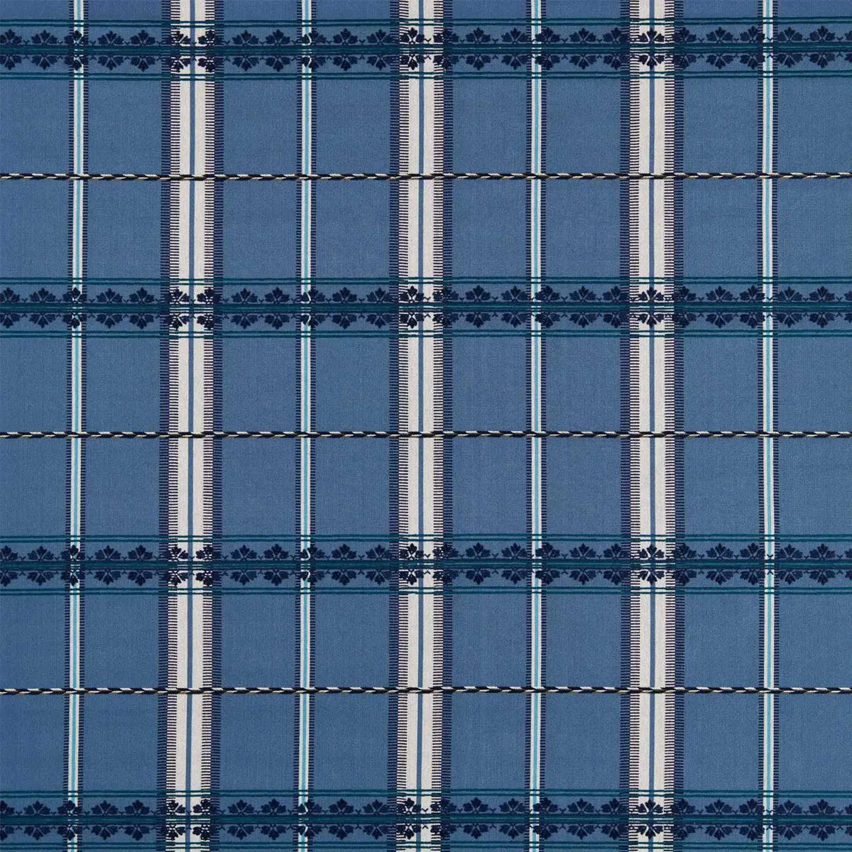Hanover Check Fabric - Morris & Co - Courthouse Interiors