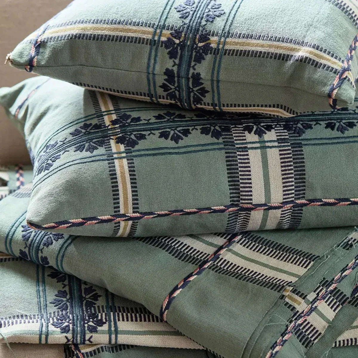 Hanover Check Fabric - Morris & Co - Courthouse Interiors