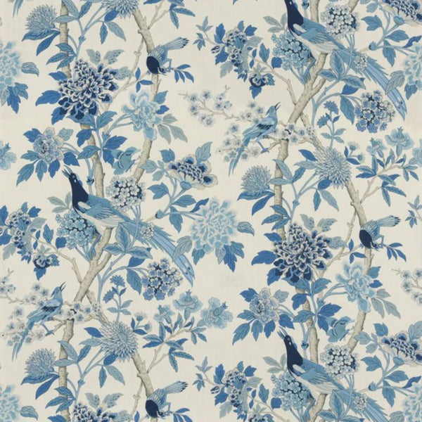 Hydrangea Bird Fabric - GP&J Baker - Courthouse Interiors