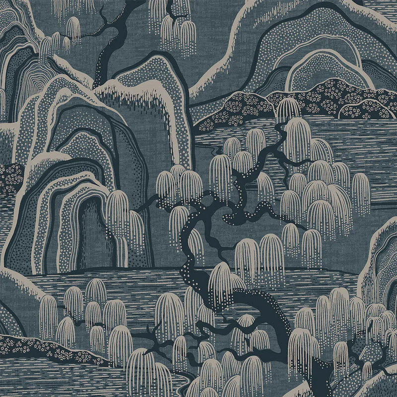 Indigo Garden Wallpaper - Borastapeter - Courthouse Interiors