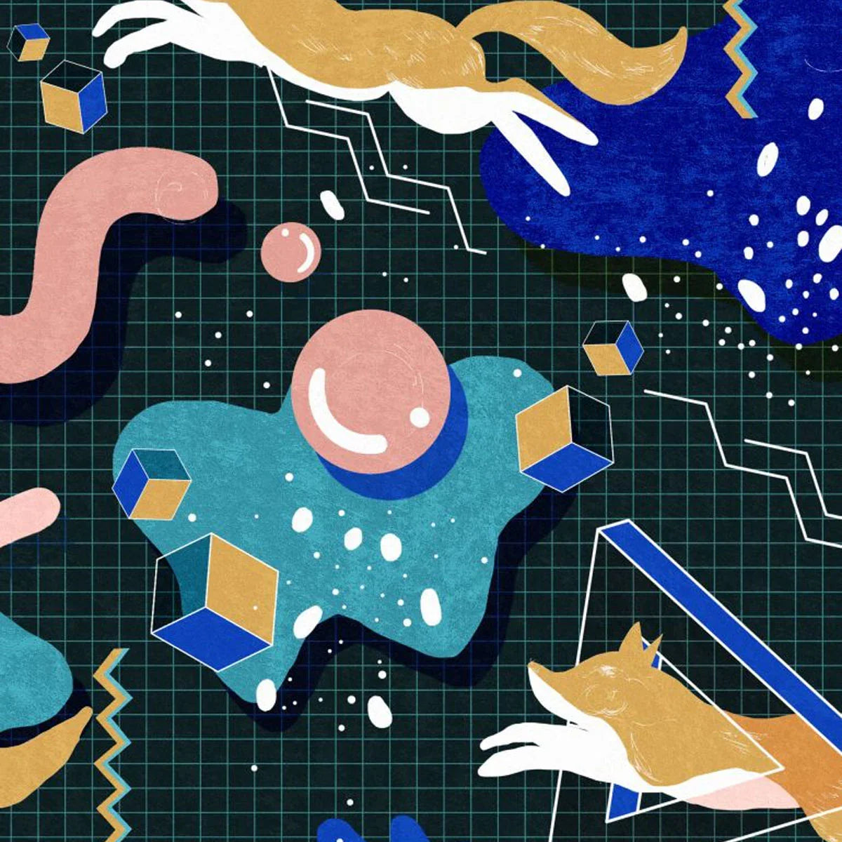 Modern Foxy Wallpaper - Mind The Gap - Courthouse Interiors