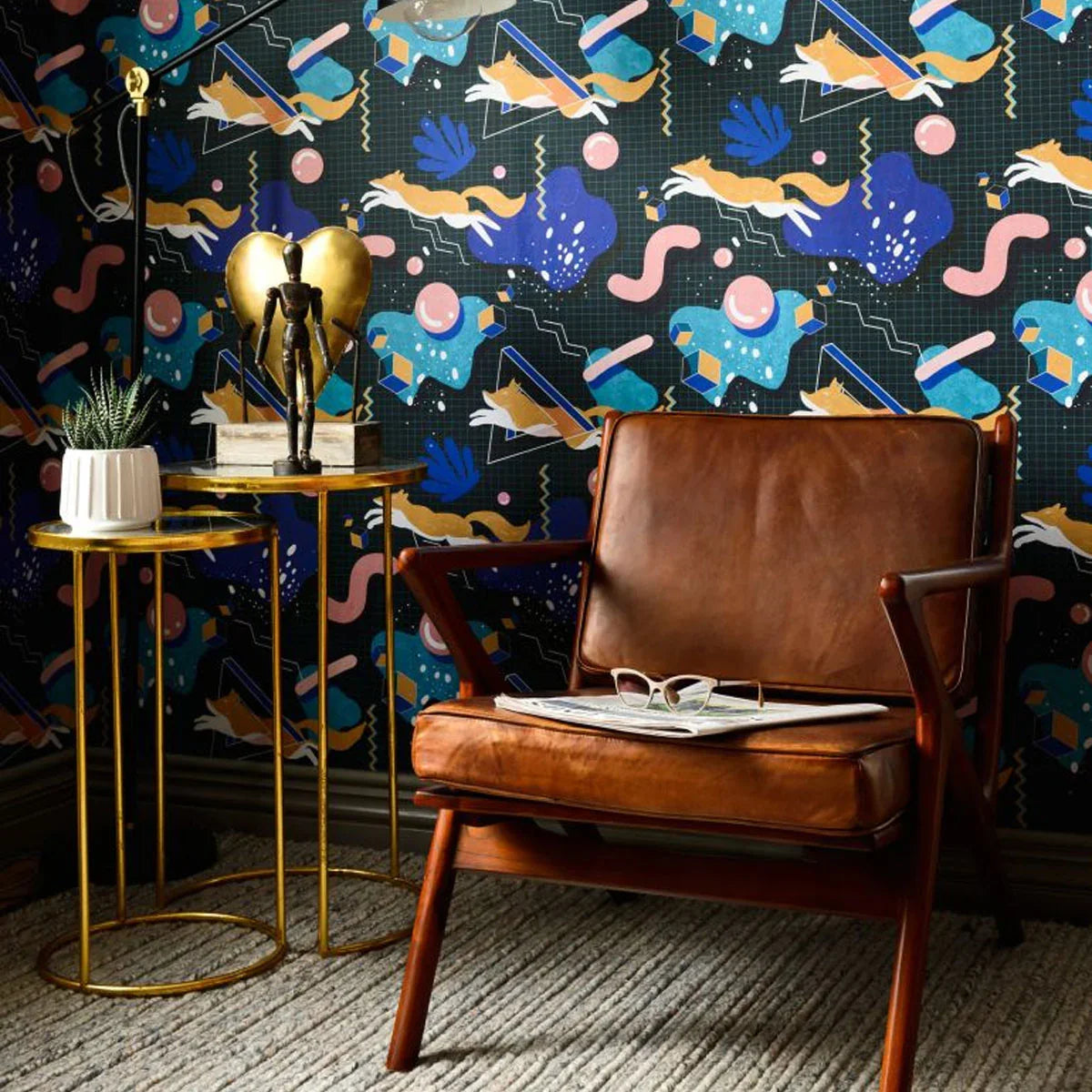 Modern Foxy Wallpaper - Mind The Gap - Courthouse Interiors