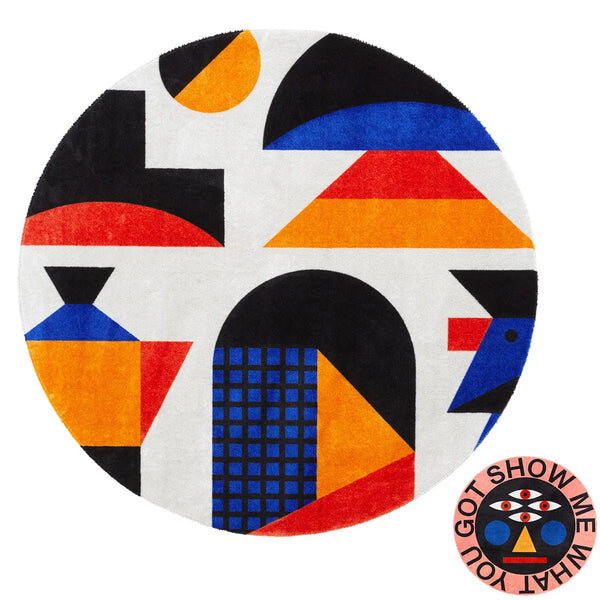 Oggian Round Carpet by Marco Oggian - Qeeboo - Courthouse Interiors