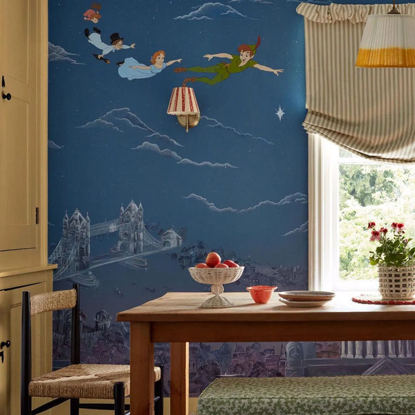Peter Pan Wallpaper- Sanderson X Disney - Courthouse Interiors