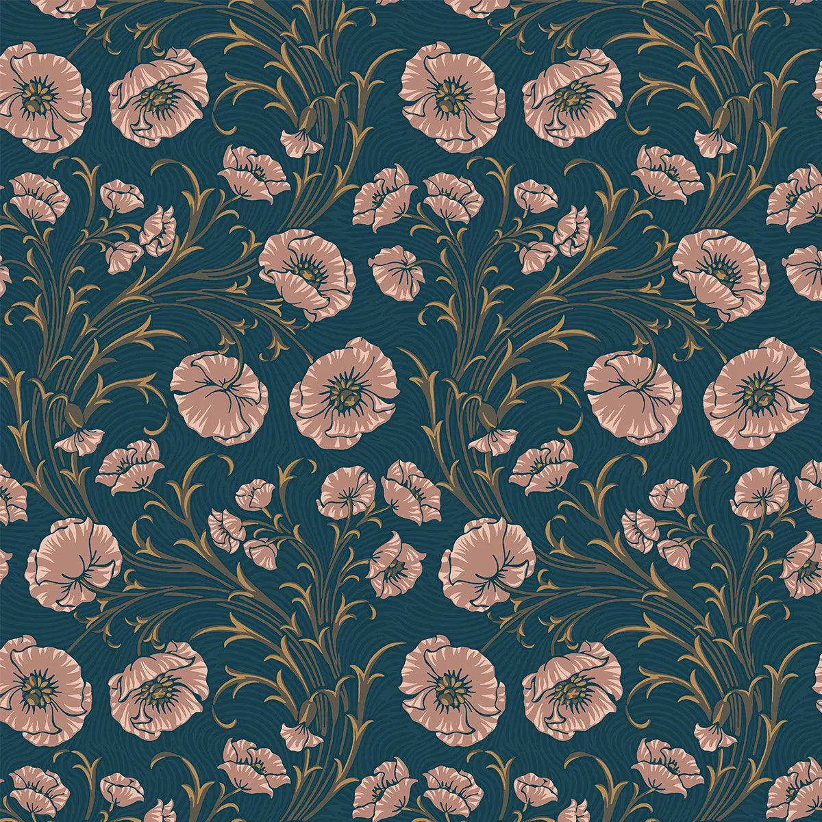 Poppy Flow Wallpaper - Borastapeter - Courthouse Interiors