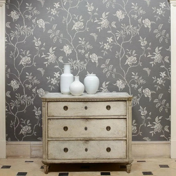 Swedish Tree Wallpaper - Colefax & Fowler - Courthouse Interiors
