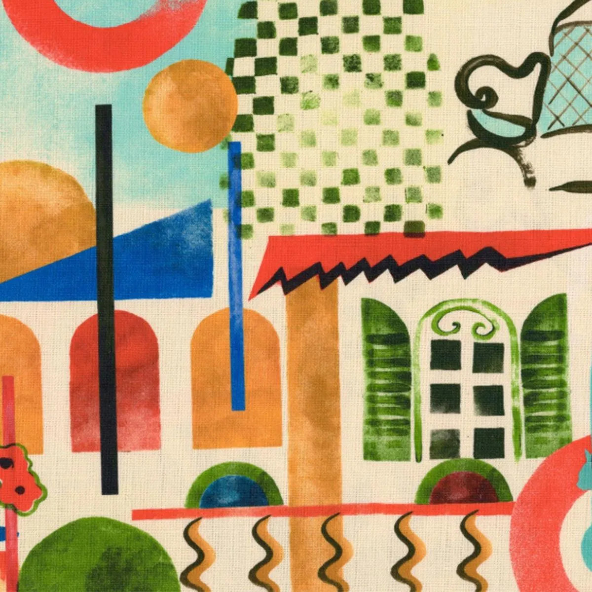 Mind The Gap Veranda Fabric - Courthouse Interiors